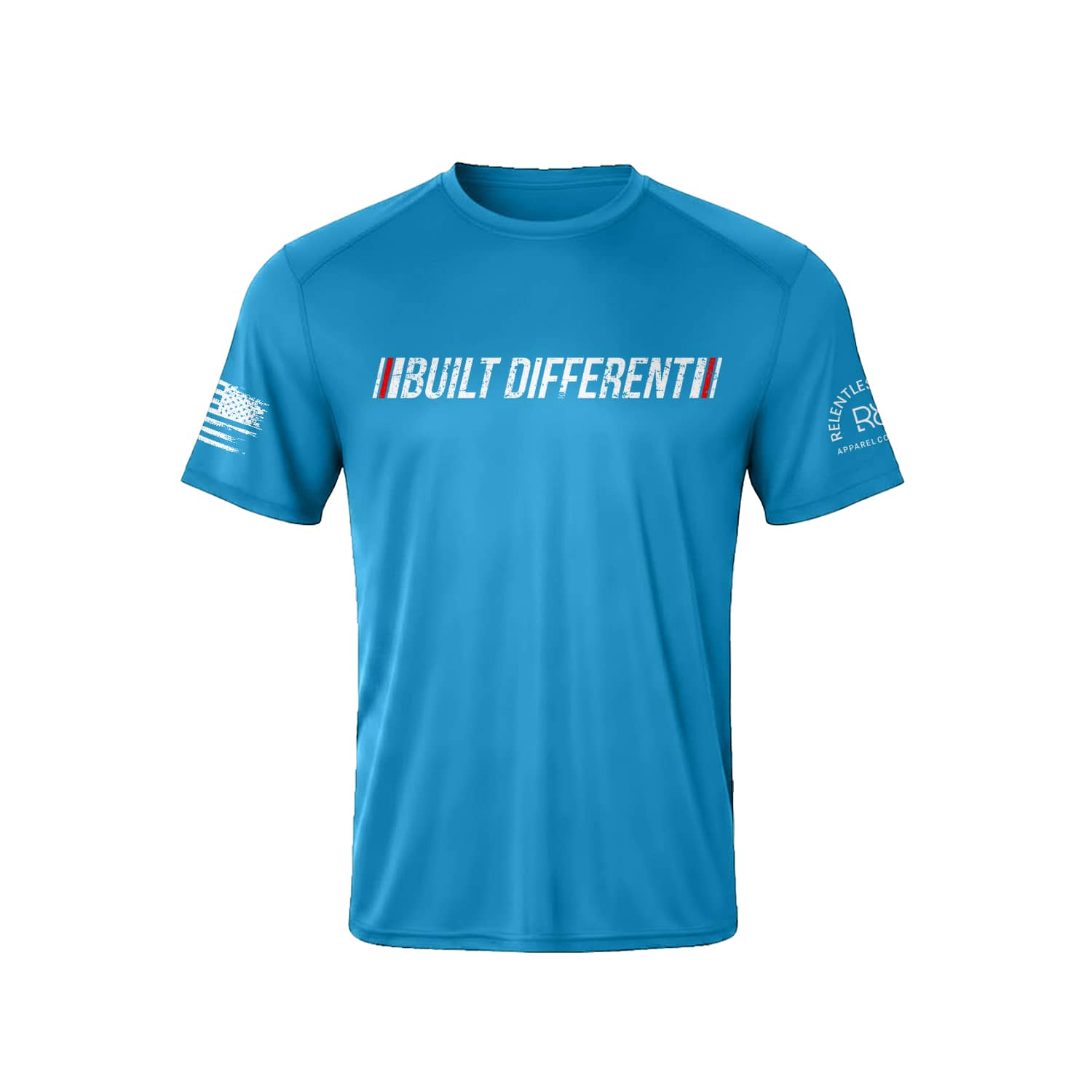 Built Different | 1 | Front | Men's Dry Fit Short Sleeve | UPF50 ...