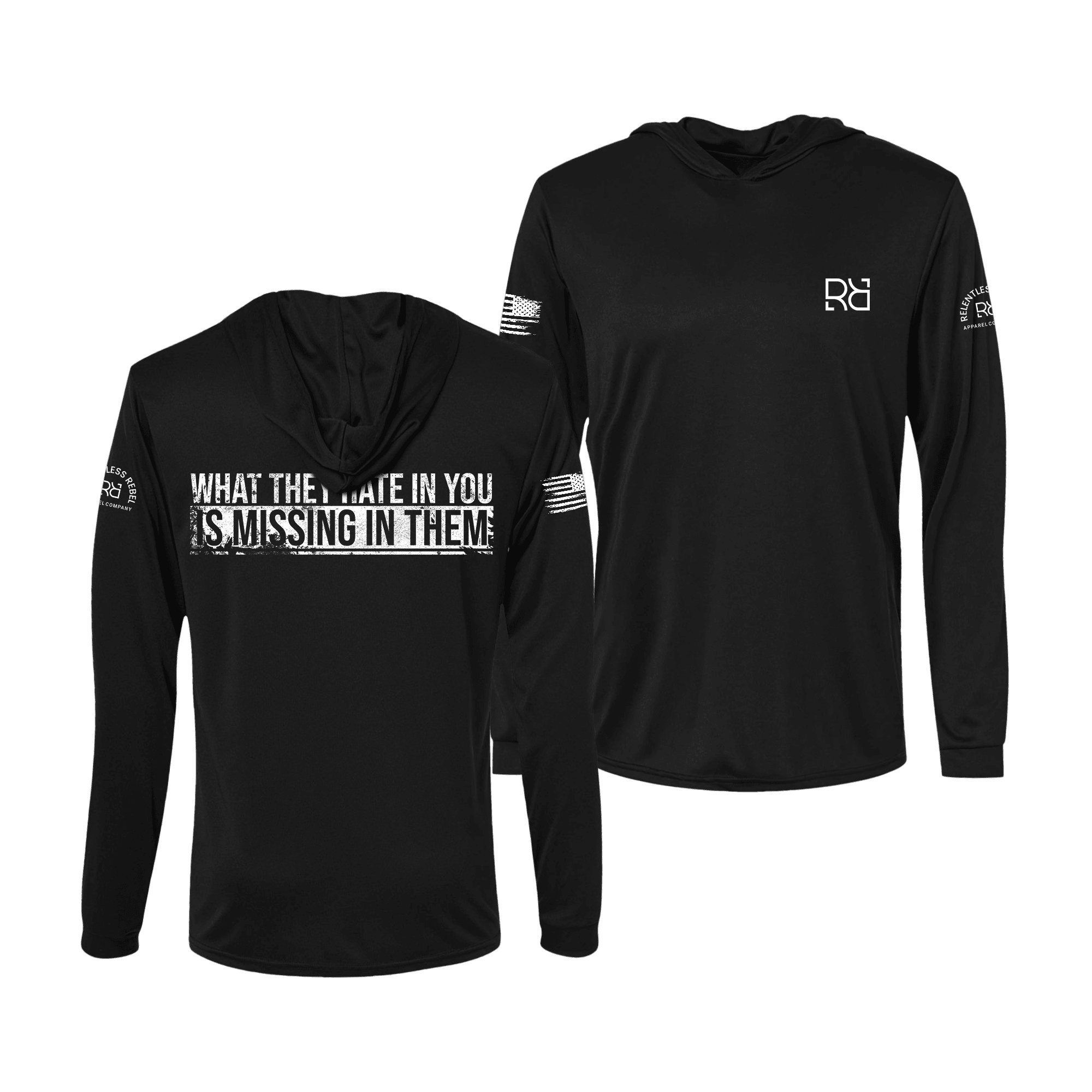 What They Hate in You... | Men's Dry Fit Hooded Long Sleeve | UPF50 ...