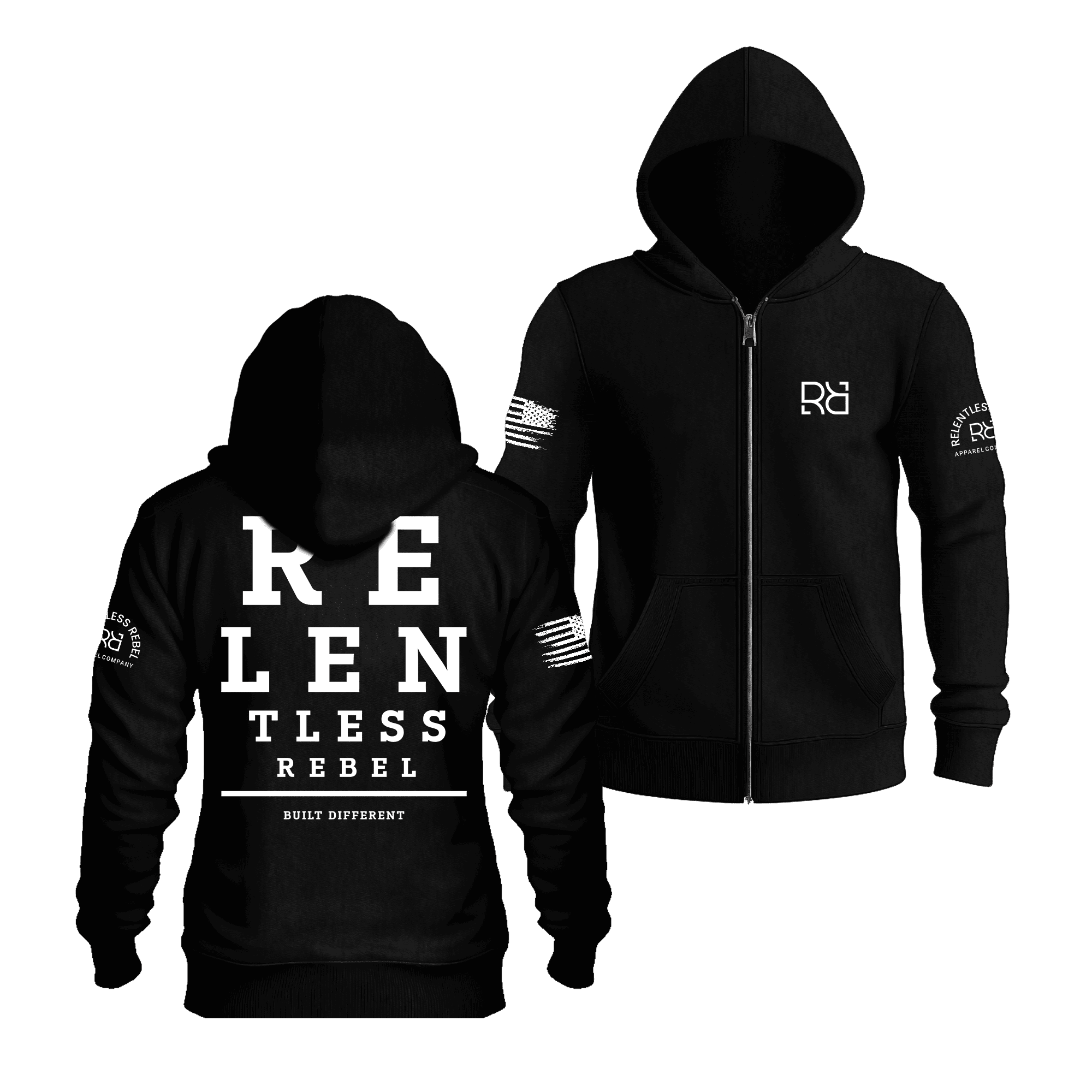 Relentless Rebel - Rebel Vision | 2 | Zip Up Hoodie – Relentless Rebel ...