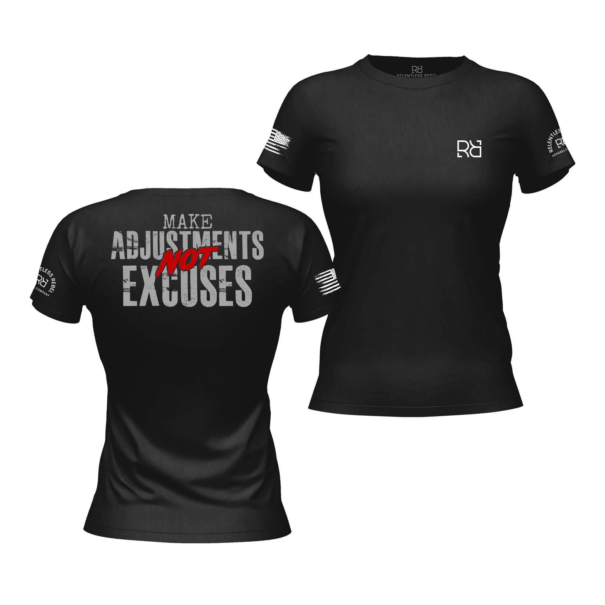 Make Adjustments Not Excuses | 3 | Premium Women's Tee