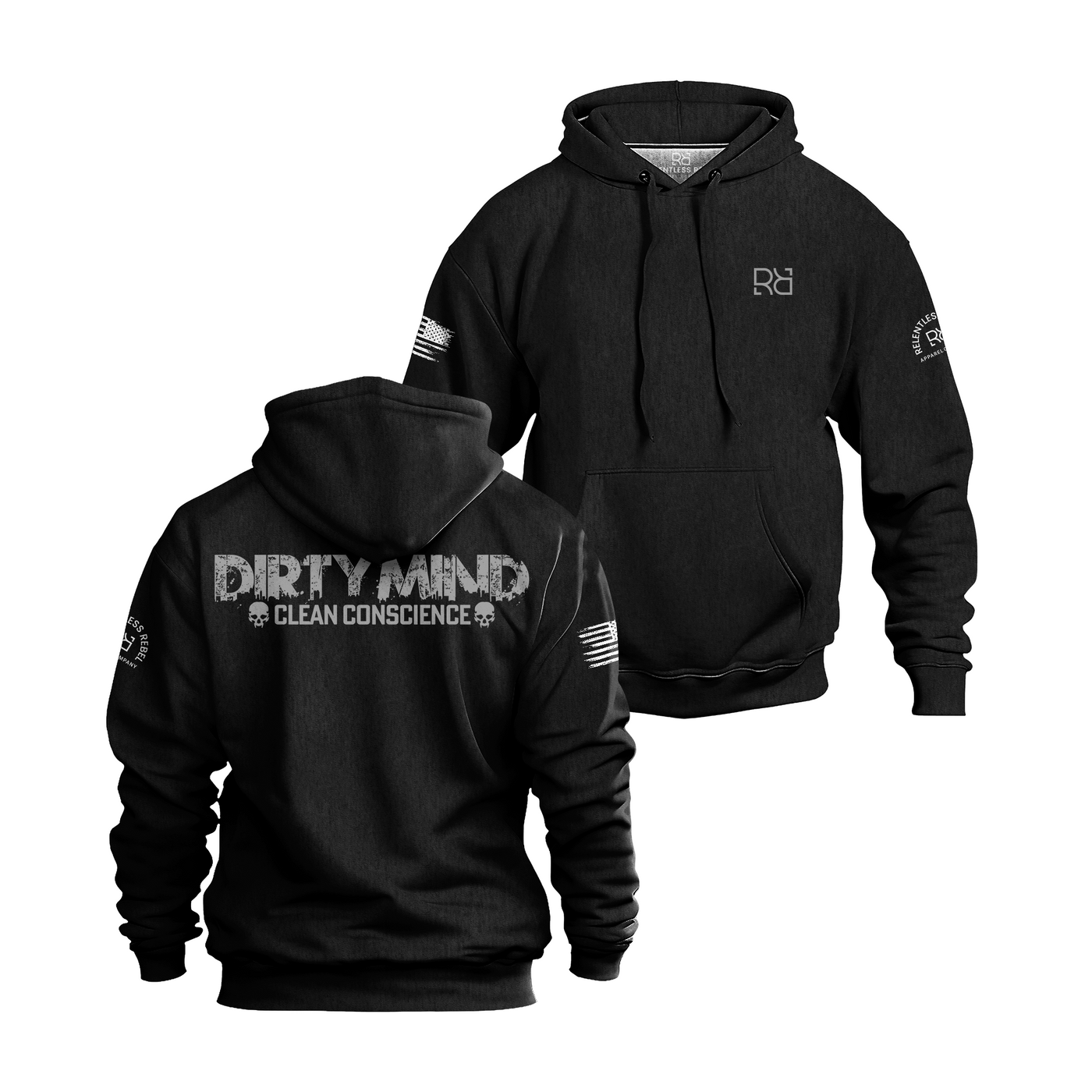 Dirty Mind Clean Conscience | Men's Hoodie and Full-length Sweatpants