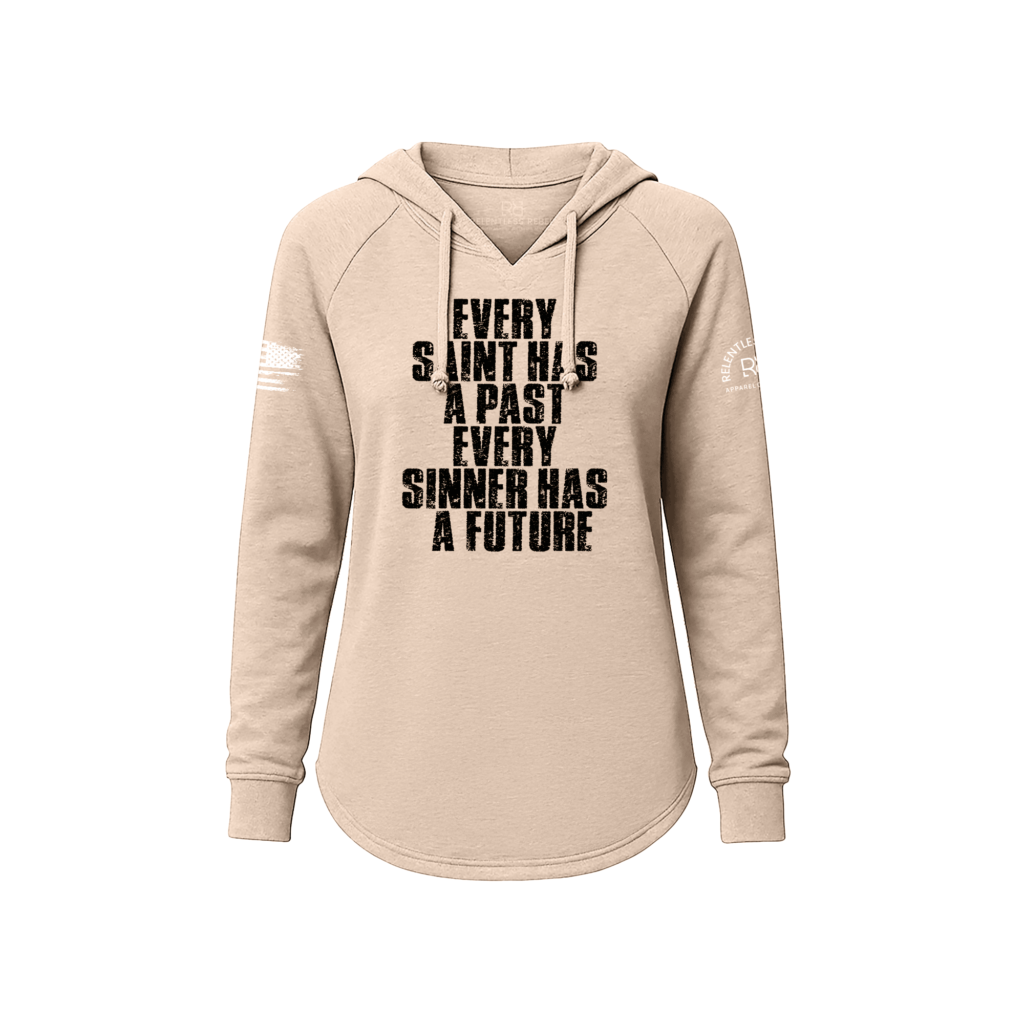 Every Saint Has A Past... | Front | RR Wave Wash™ Women's Hoodie ...