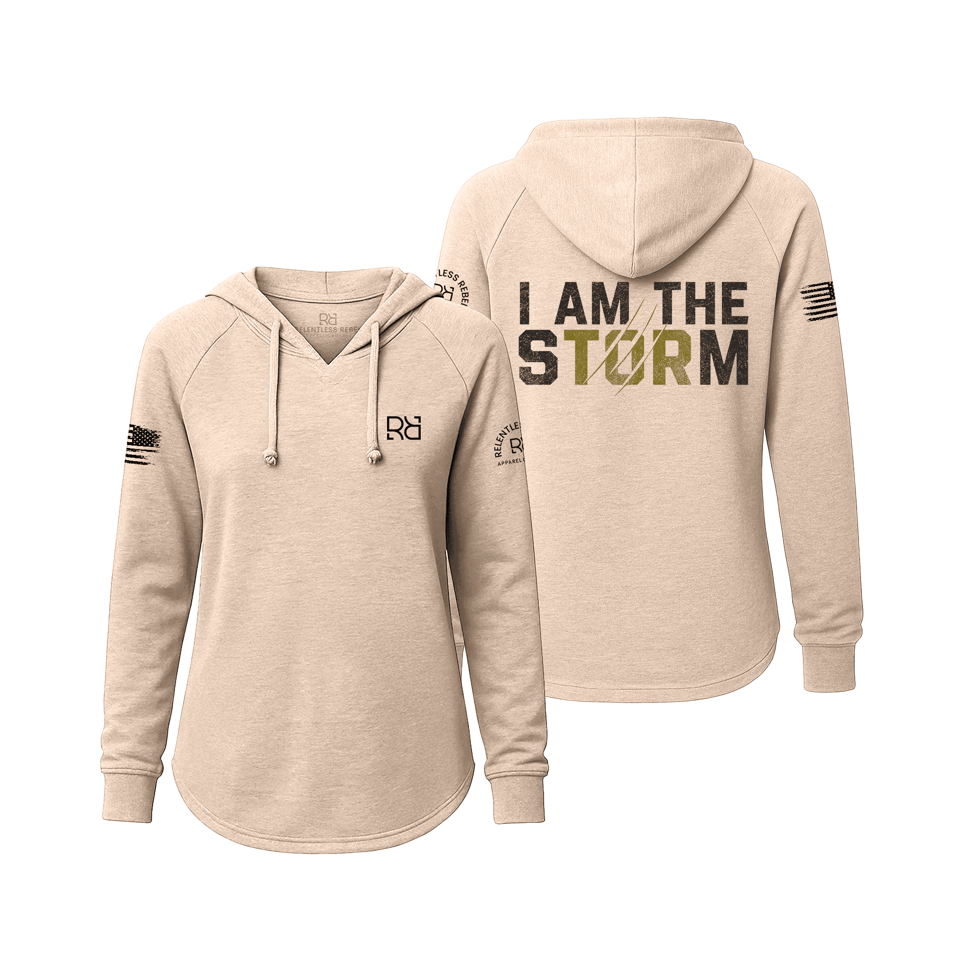 I Am The Storm® | RR Wave Wash™ Women's Hoodie – Relentless Rebel Apparel