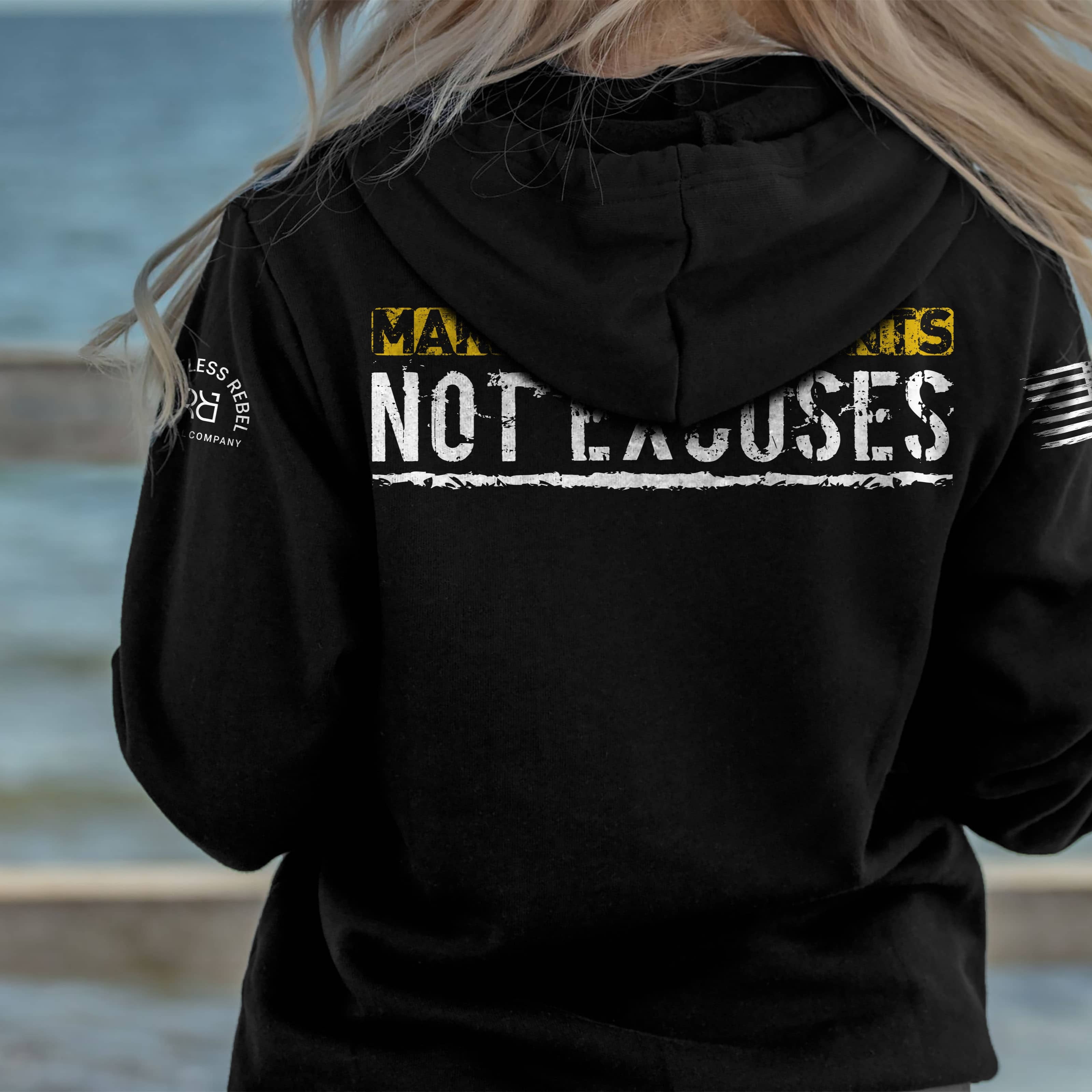 Make Adjustments Not Excuses | 2 | Women's Hoodie – Relentless Rebel ...