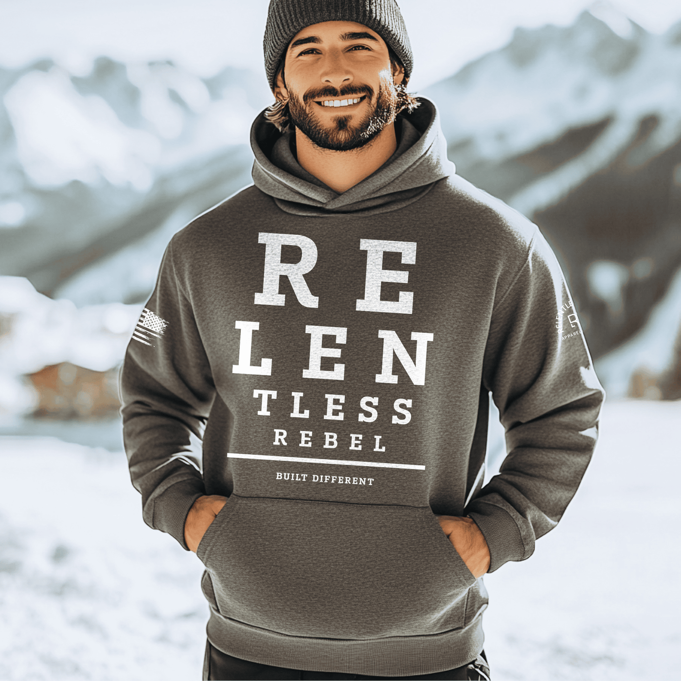 Relentless Rebel - Rebel Vision | 2 | Front | Men's Hoodie