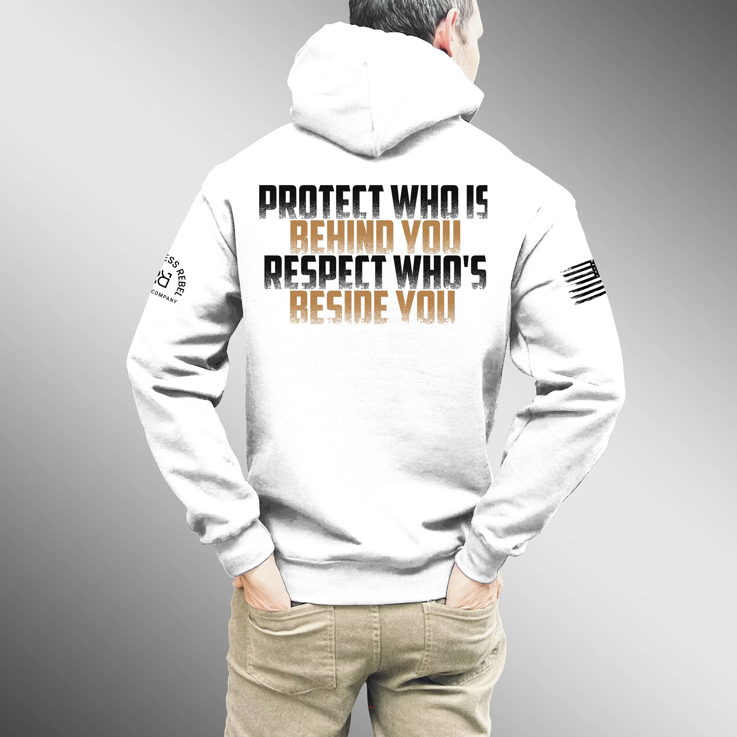 Protect Who Is Behind You... | Men's Hoodie – Relentless Rebel Apparel