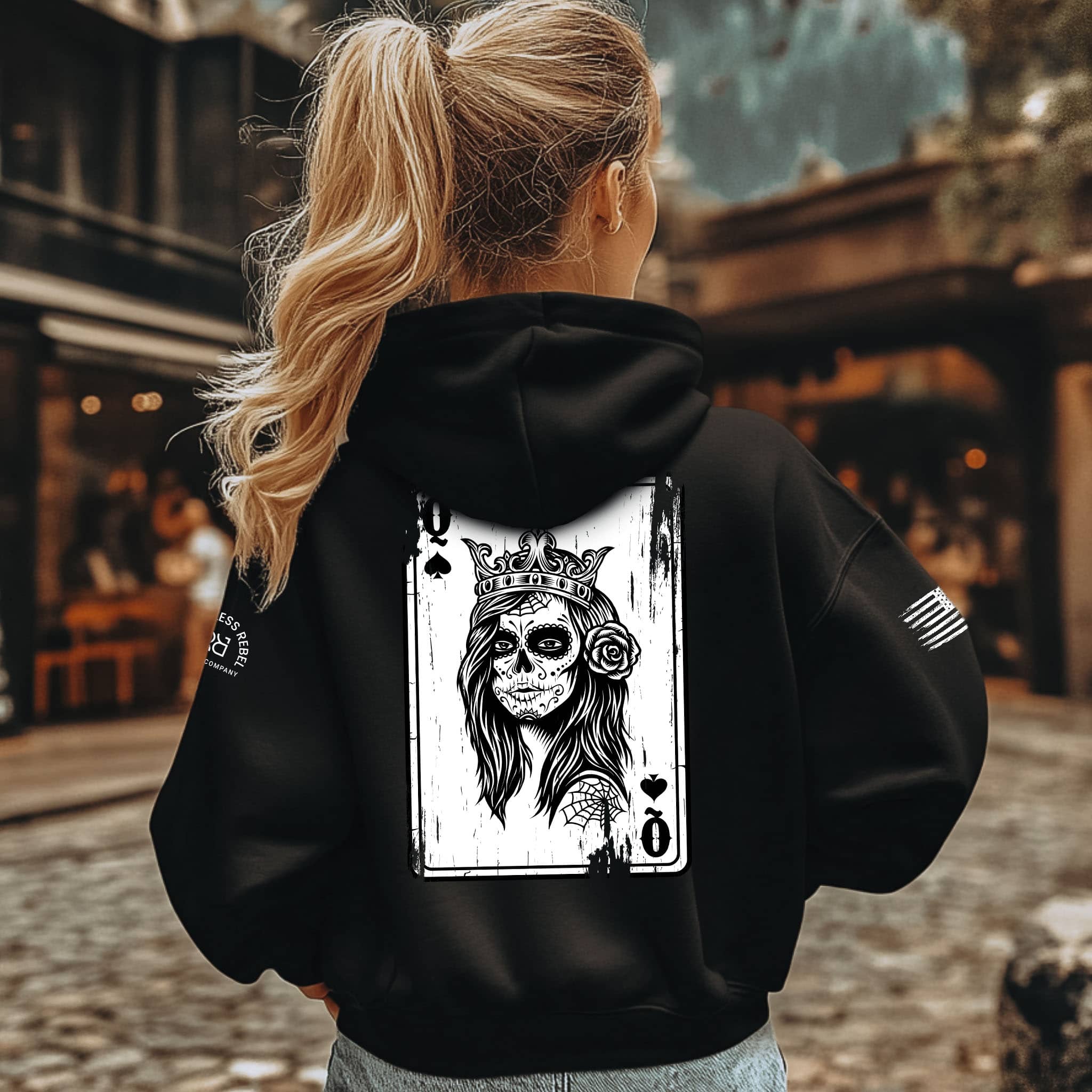 Rebel Queen | "Rebel Ace" | Women's Hoodie – Relentless Rebel Apparel