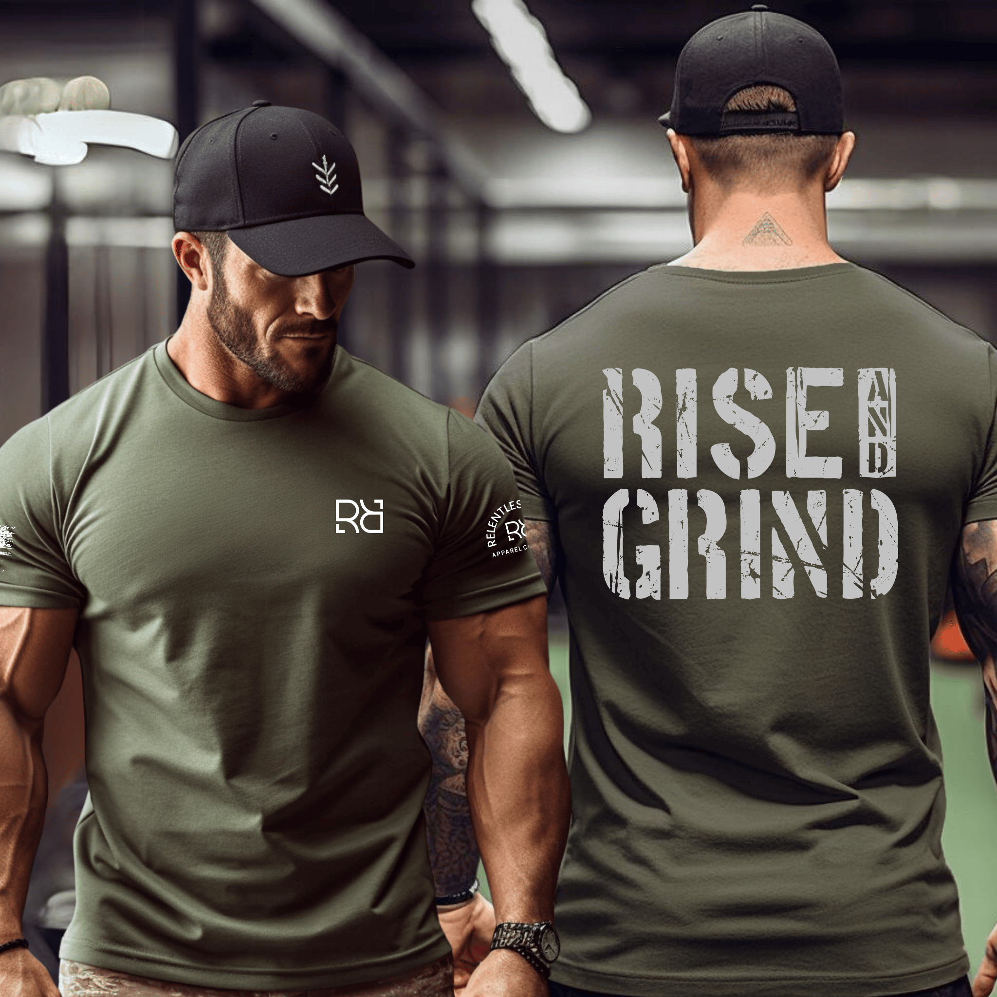 Rise and Grind | Premium Men's Tee – Relentless Rebel Apparel