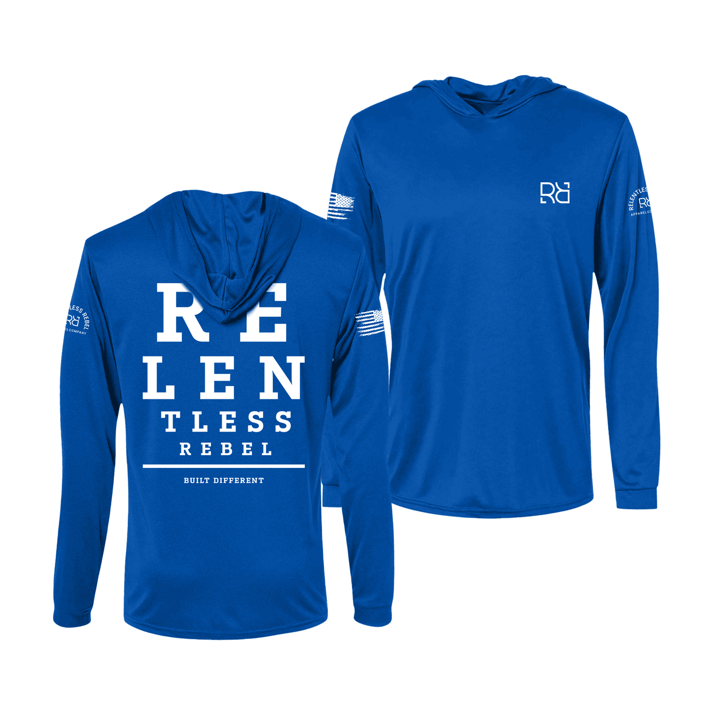Relentless Rebel - Rebel Vision | 2 | Men's Dry Fit Hooded Long Sleeve