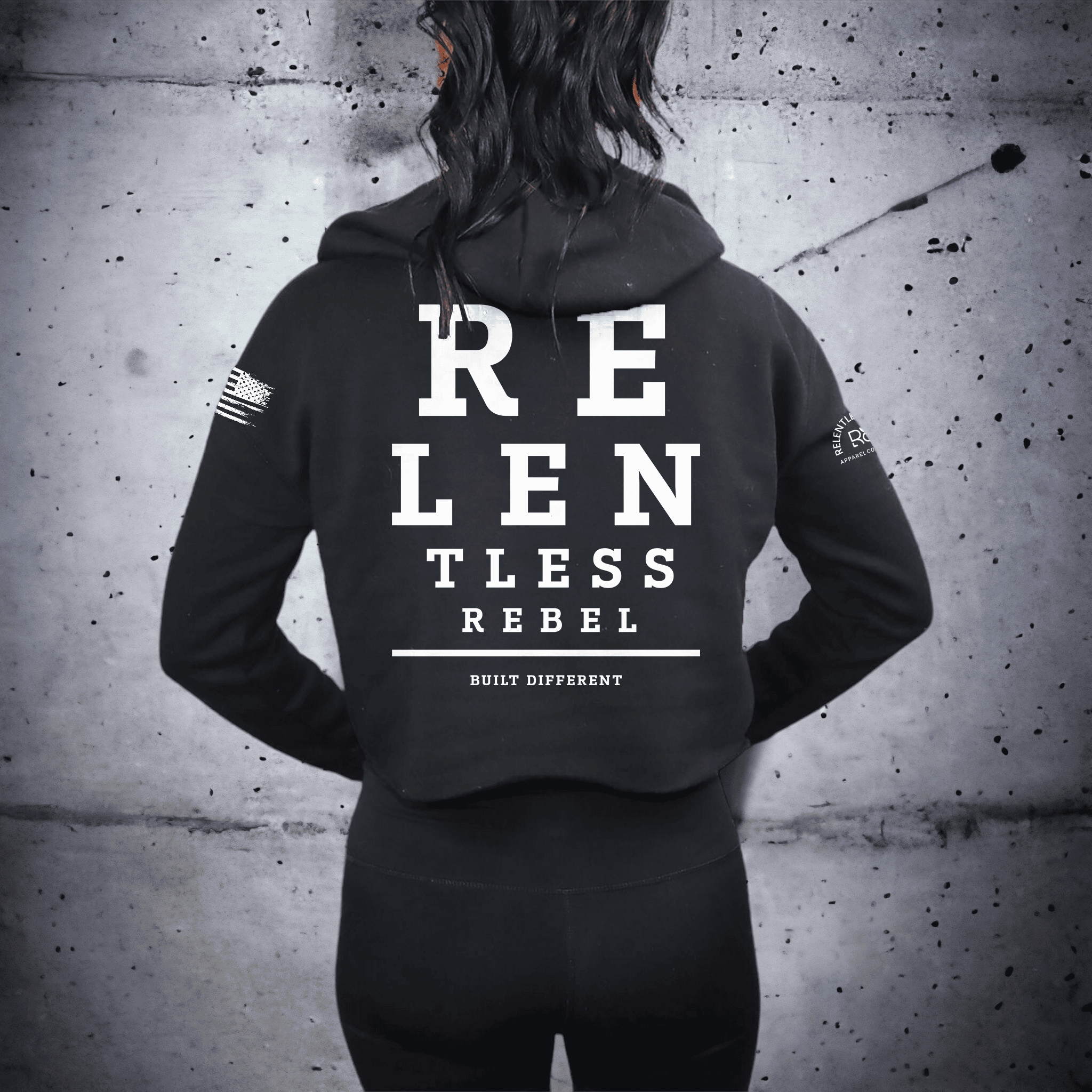 Relentless Rebel - Rebel Vision | 2 | Women's Cropped Hoodie