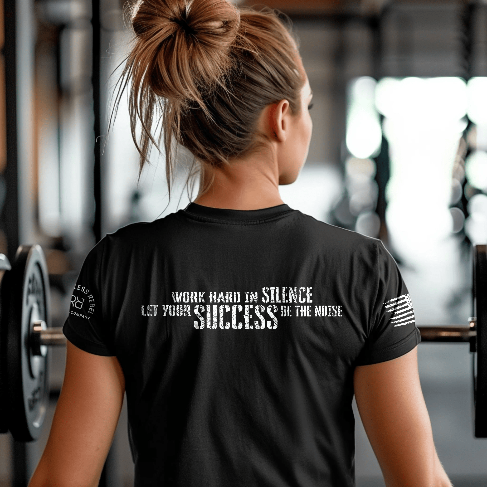 Work Hard In Silence - Let Success Be the Noise | Women's Dry Fit Shor ...