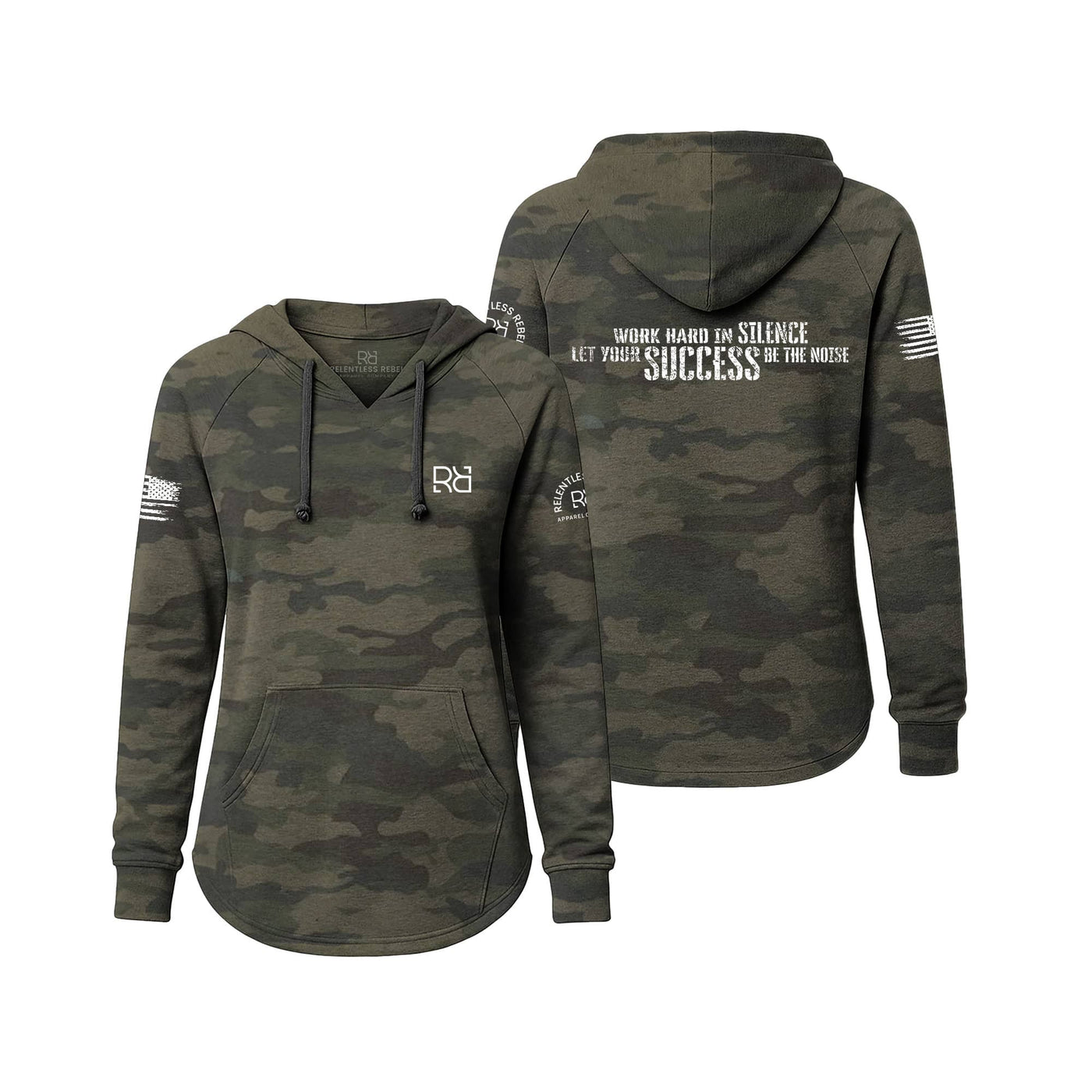 Work Hard In Silence - Let Success Be the Noise | RR Wave Wash™ Women'