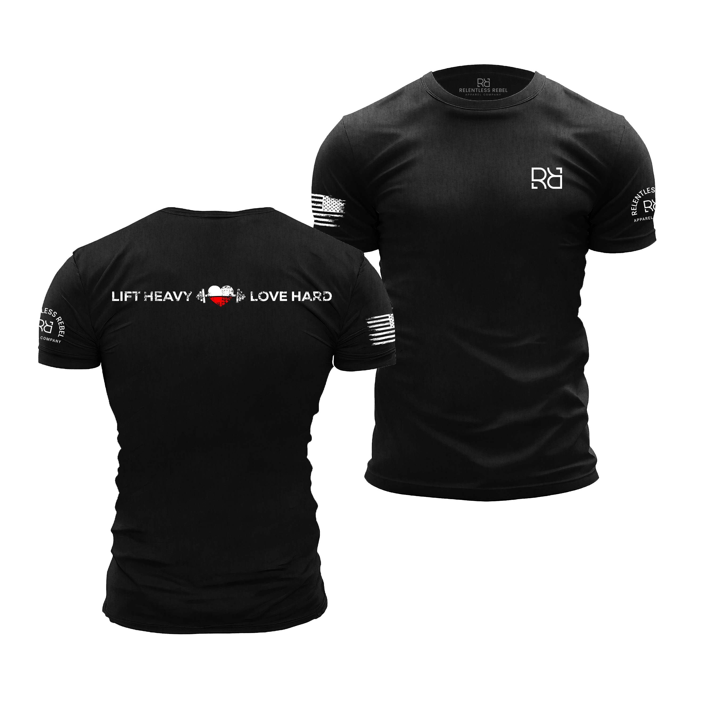 Lift Heavy Love Hard | H | Premium Men's Tee