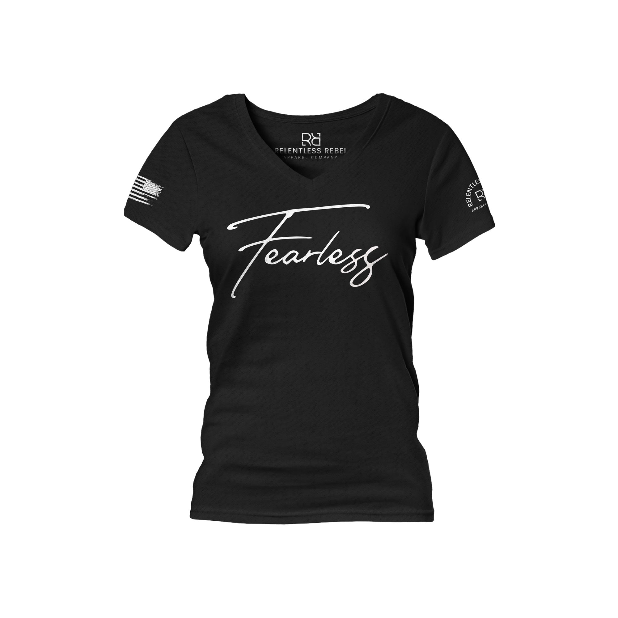 Fearless | Front | V-Neck Women's Tee