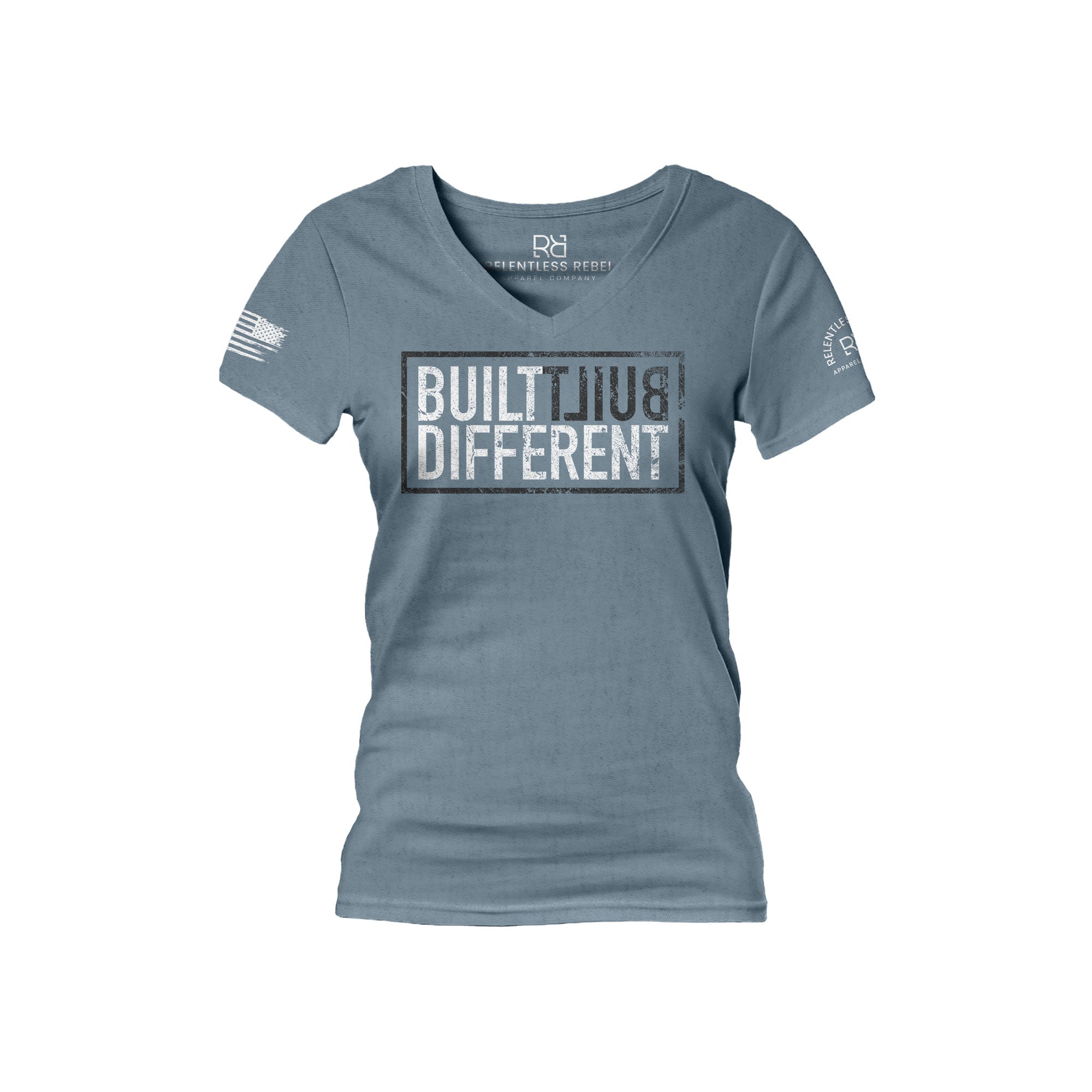Built Different | Front | V-Neck Women's Tee