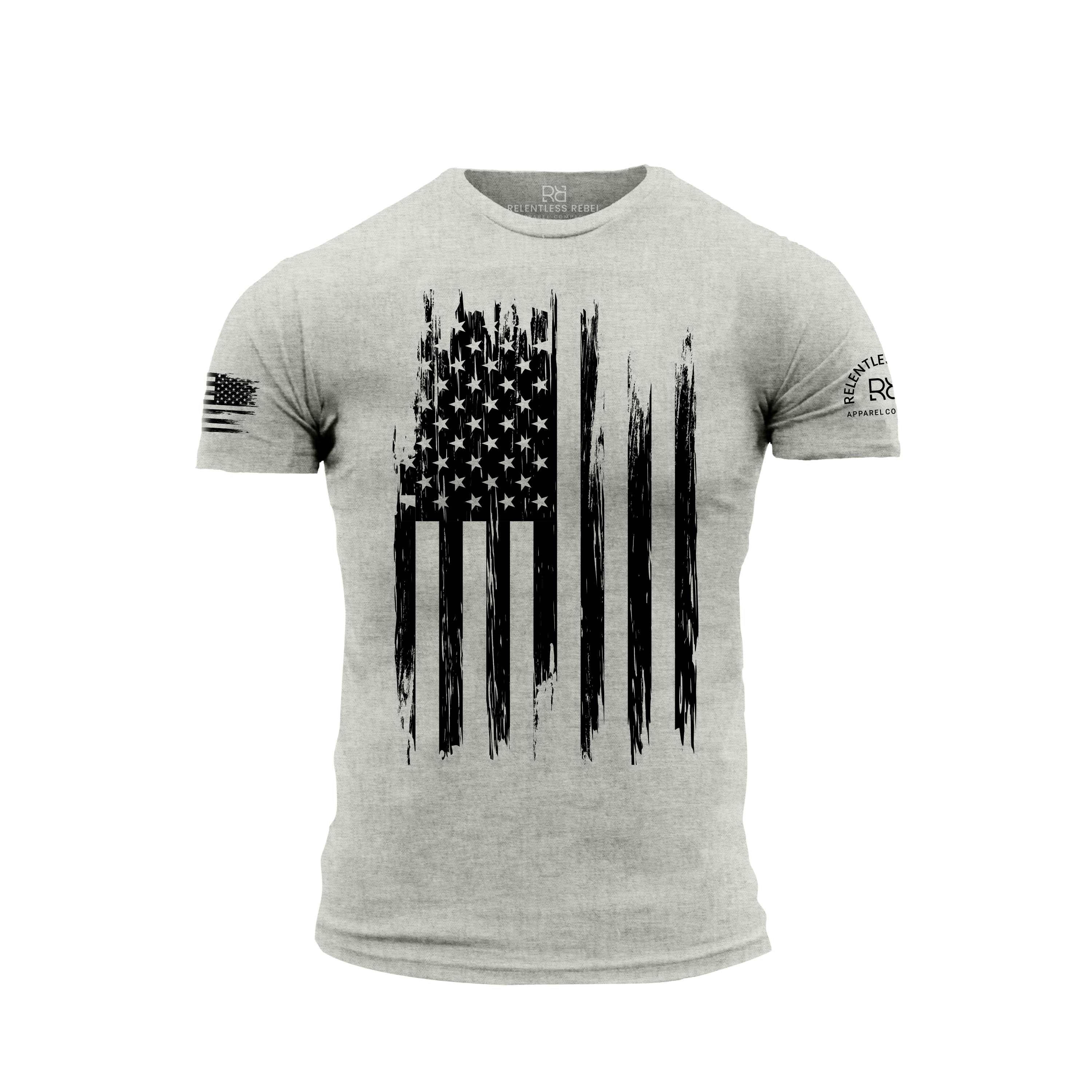 Rebel Patriot Flag | Grey | Front | B | Vertical | Premium Men's Tee